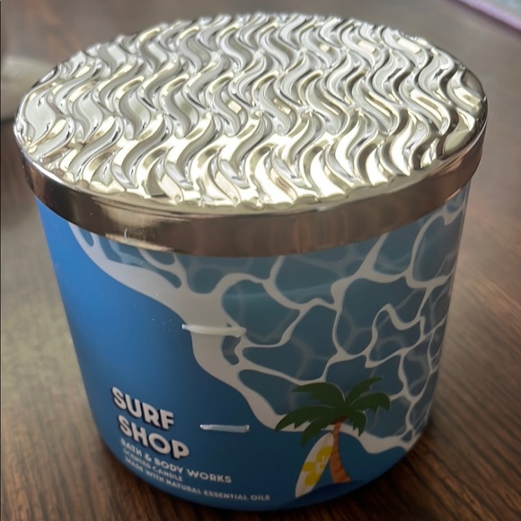 Bath & Body Works | Accents | Bath Body Works Surf Shop Candle Blue ...